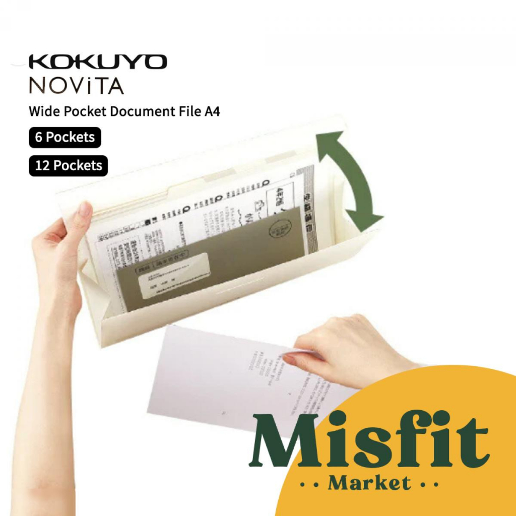 Jual Kokuyo Novita Wide Pocket Document File Holder A4 Envelope Dokumen ...