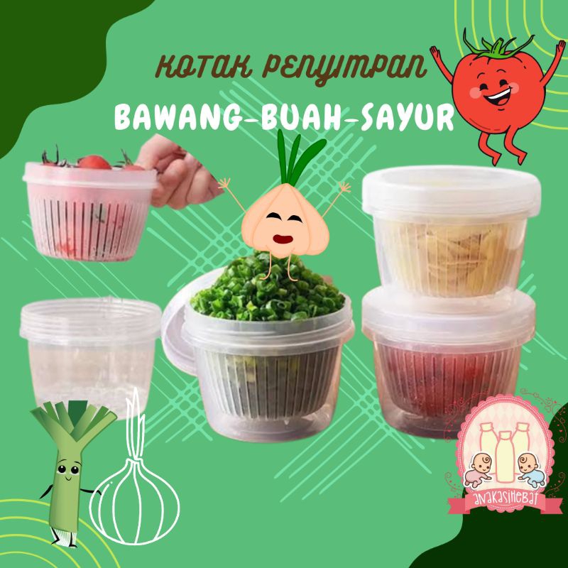 Jual Toples Tiris Bawang Sayur Bulat Transparan / Mangkok Saringan ...