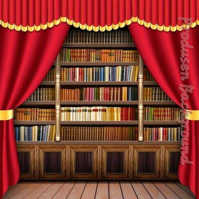 Jual Background foto wisuda/ rak buku studio photo Terbaru | Shopee ...