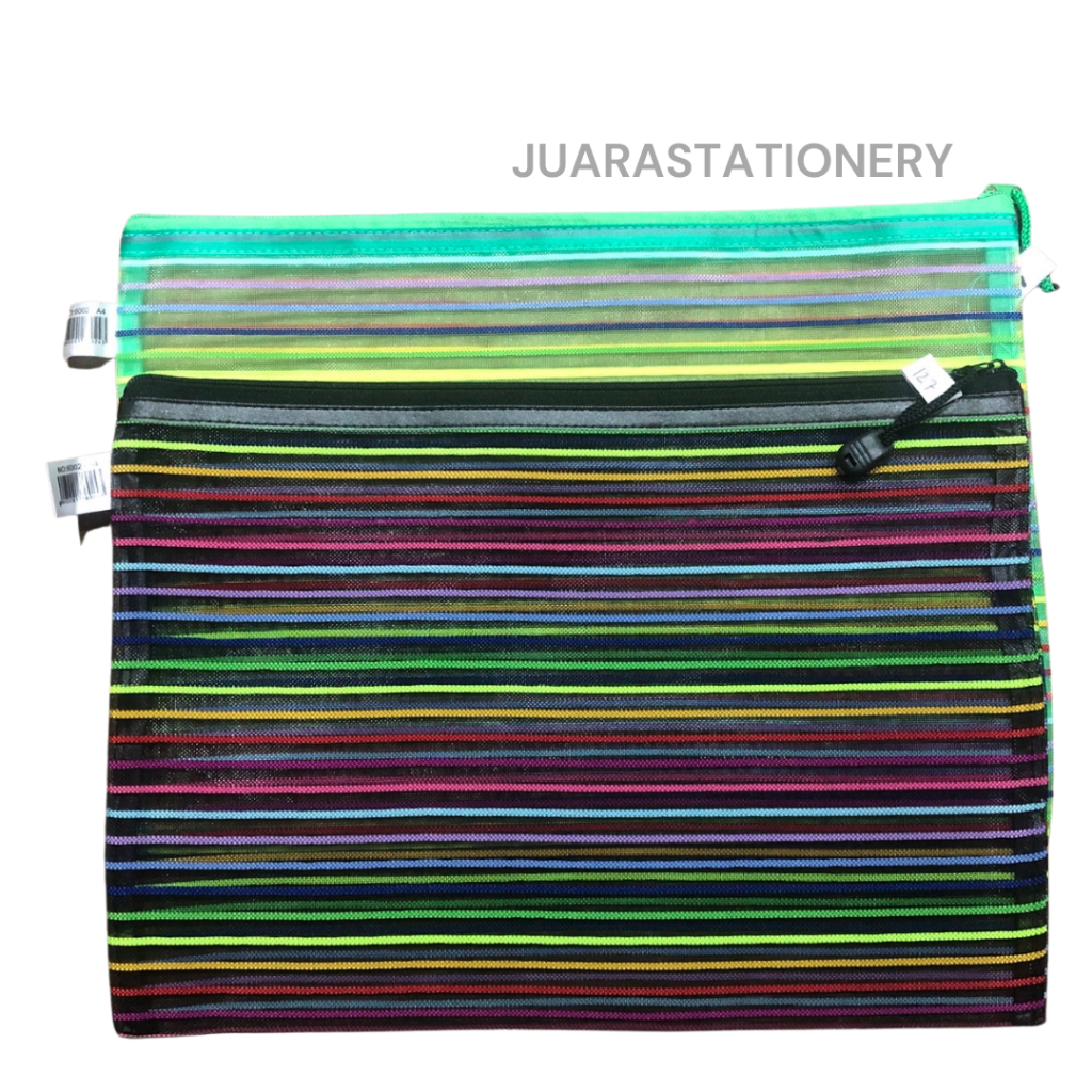 Jual (127) Map Zipper Bag A4 / Pouch Jaring / Map Jaring / Map Dokumen ...