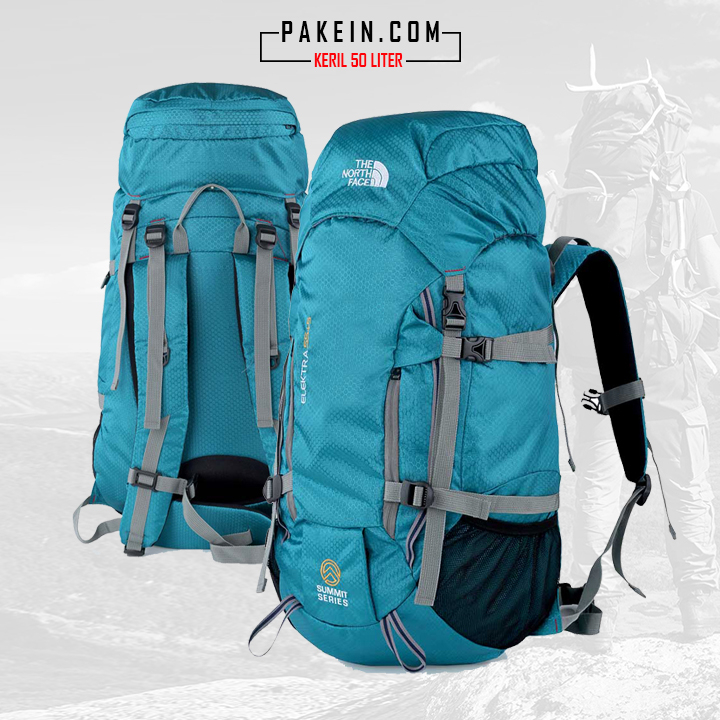 Jual Pakein Tas Gunung Keril 50 Liter Ransel Carrier 50L Tosca Abu Backpack Hiking Camping ...