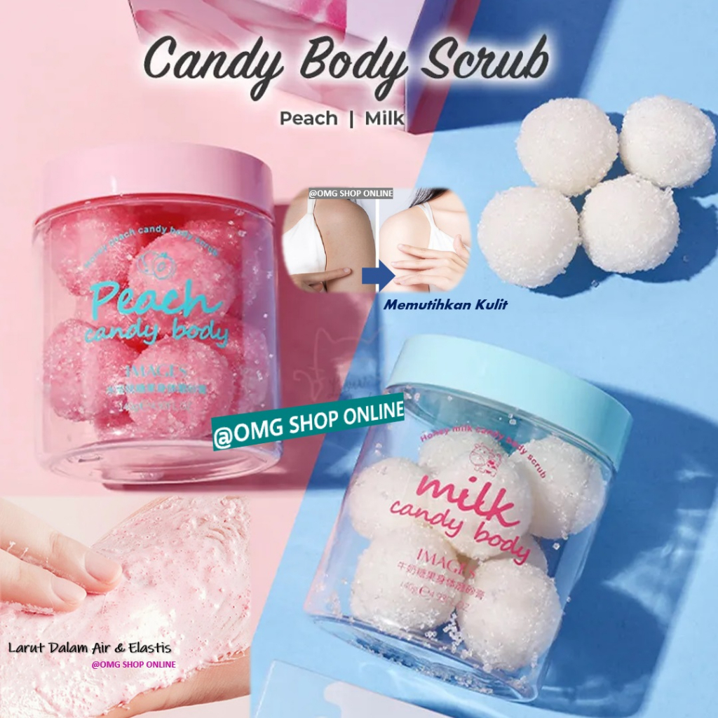 Jual TERMURAH - Images Milk Candy Body Scrub Pembersih Kulit Alami ...