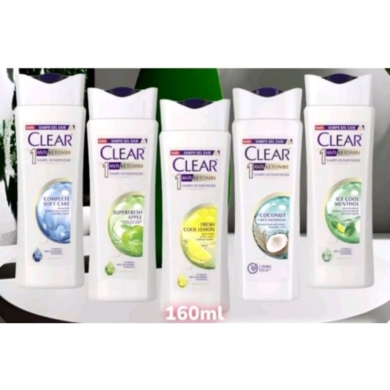 Jual clear shampoo ukuran 160 ml all variant | Shopee Indonesia