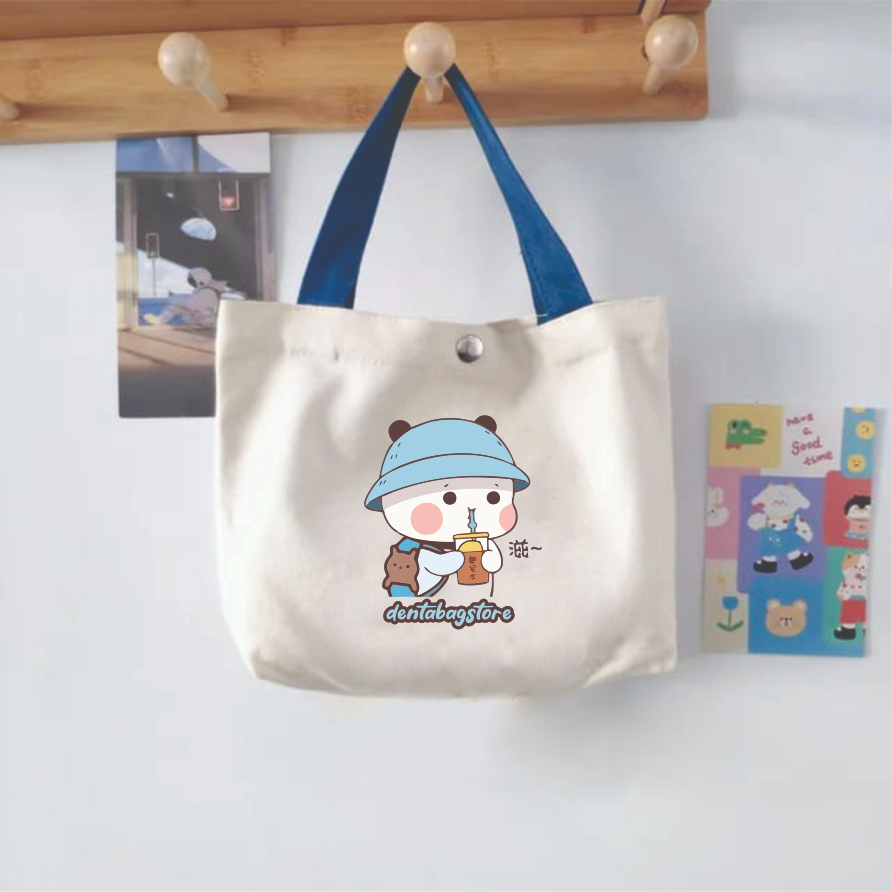 Jual Tas Totebag Custom Mini Duck Lucu Goodie Bag Tas Jinjing Tas ...