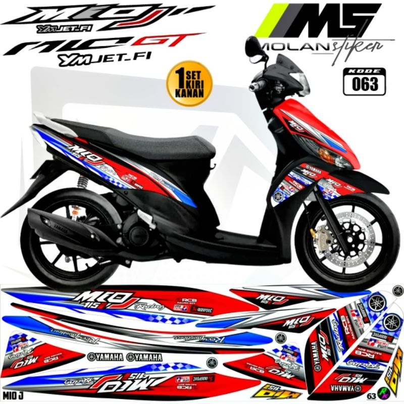 Jual Decal Sticker Striping Variasi Mio J 115 & Mio GT 115 /Mio 115 i ...