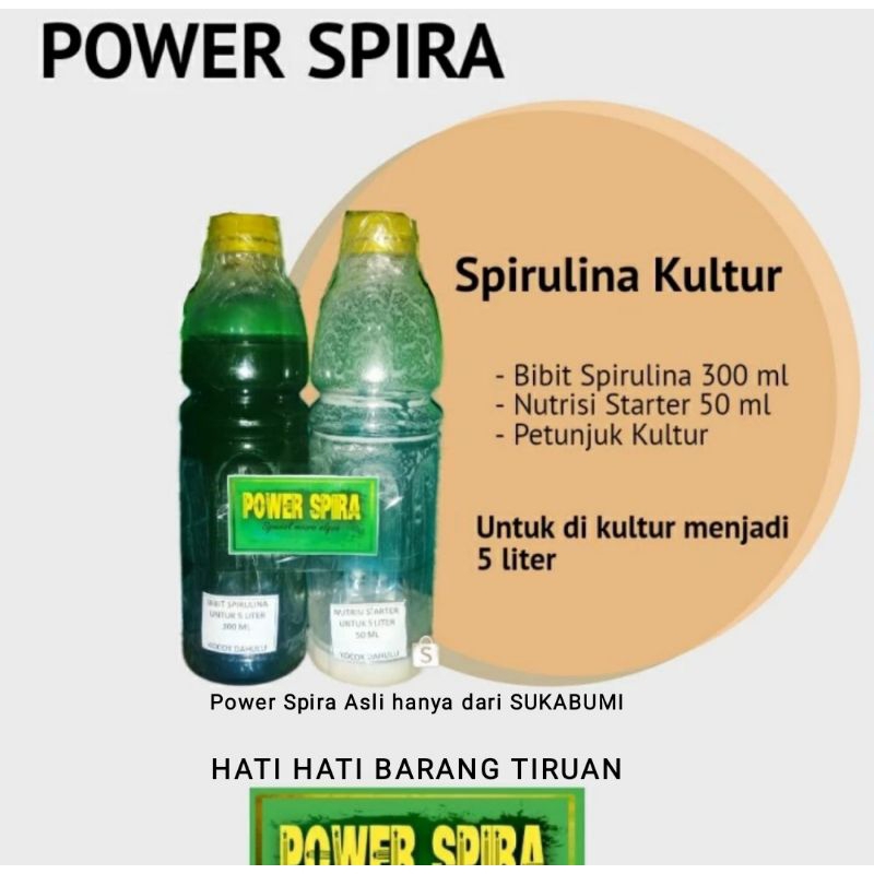 Jual Bibit Spirulina Power Spira 300ml | Shopee Indonesia