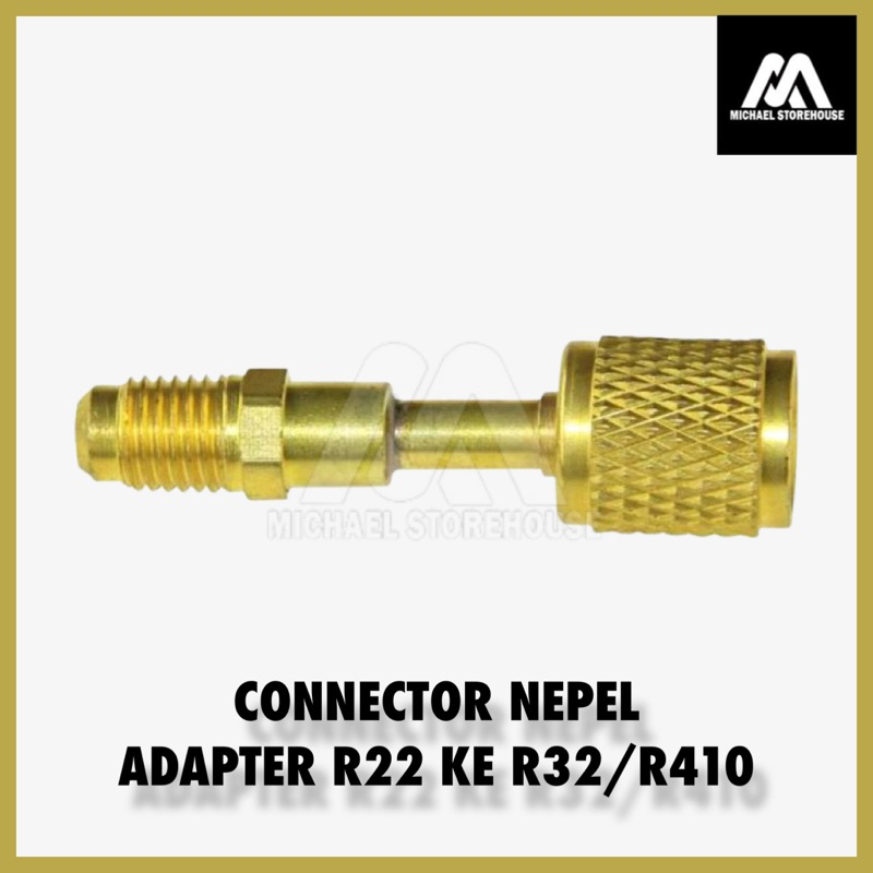 Jual ADAPTER NEPEL CONNECTOR 1/4 KE 5/16 (R22 KE R410 / R32) | Shopee ...