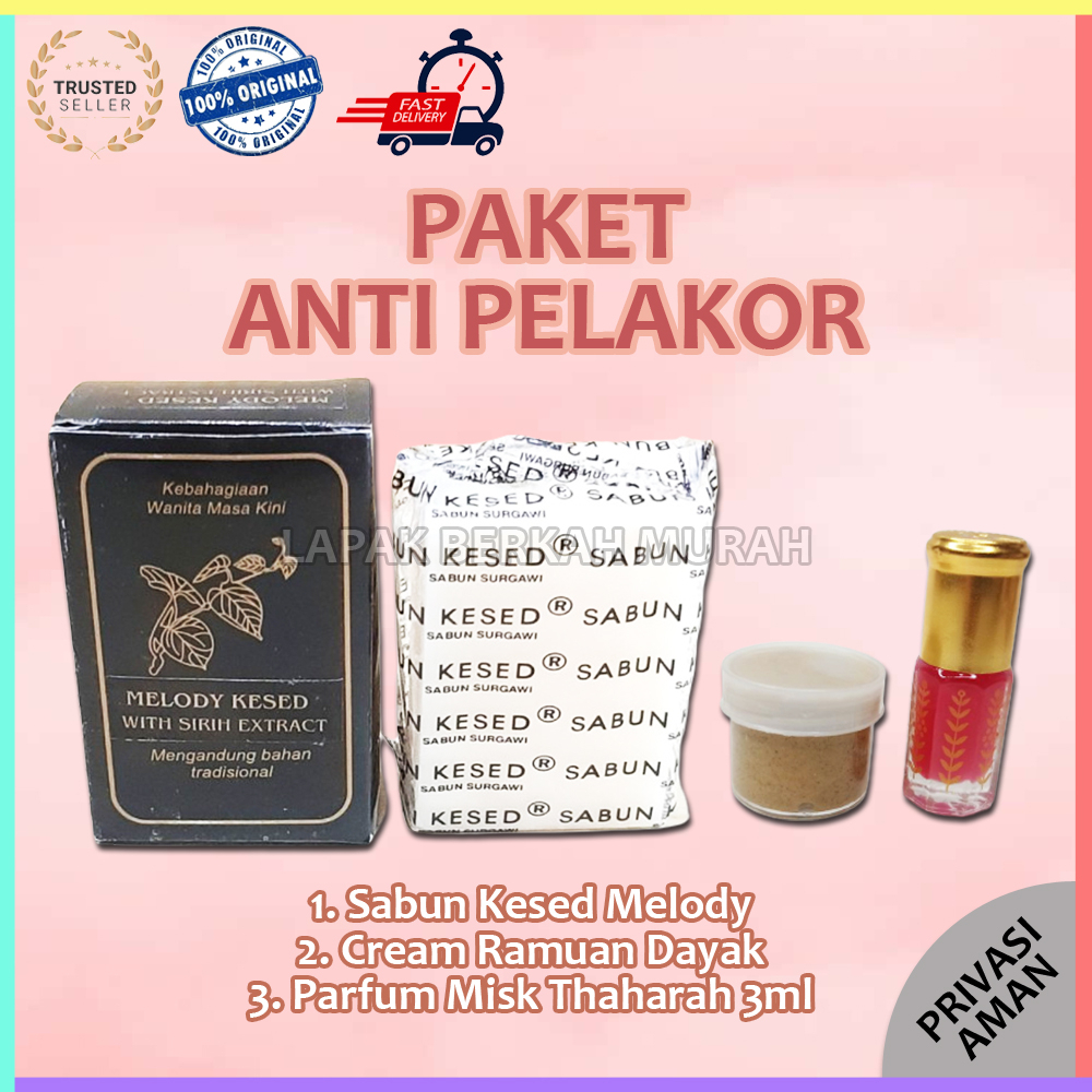 Jual Paket Anti P*lakor Cream Dayak + Misk Thaharah 3ml + Sabun Melody ...