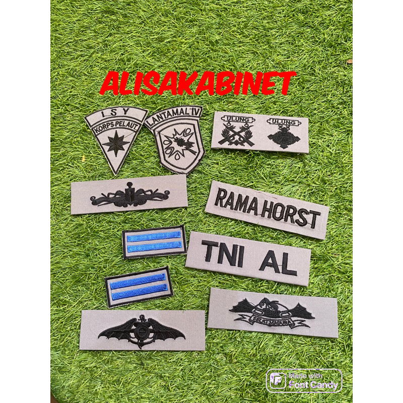 Jual Brivet Bordir Perkeras Full set PDL KRI Layar TNI AL | Shopee ...