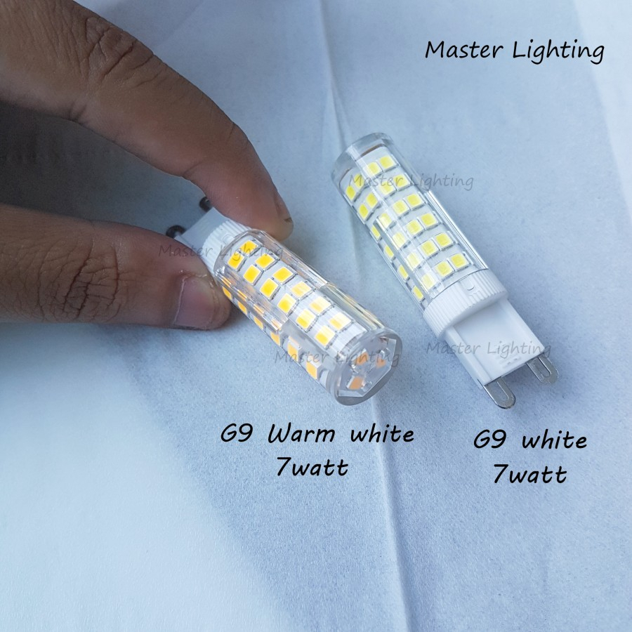 Jual Lampu halogen Kacang led 7W kaki G9 220V warm white | Shopee Indonesia