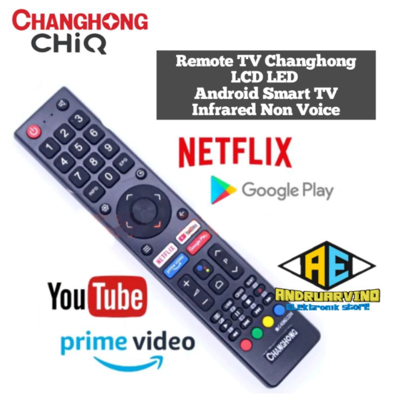 Jual Remote TV Changhong LCD LED Android Smart TV Infrared Non Voice ...