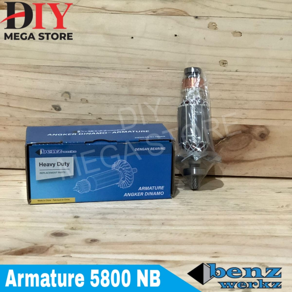 Jual Armature benz angker dinamo mesin circular saw gergaji makita 5800 ...