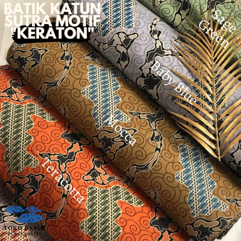 Jual Kain Batik Katun SUTRA SILK 40's Premium Foil SUPER LEMBUT Kode ...