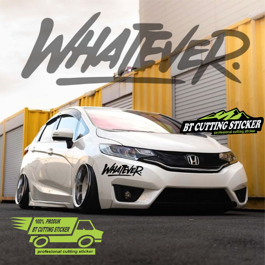 Jual Stiker mobil Cutting sticker WHATEVER stiker whatever jdm stiker ...