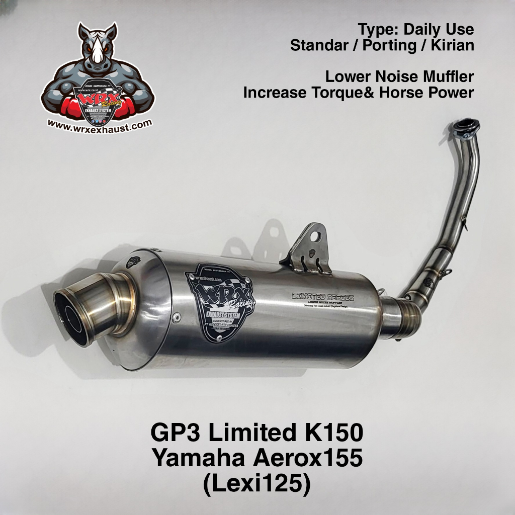 Jual Knalpot WRX GP3 Limited K150 Aerox155 | Shopee Indonesia