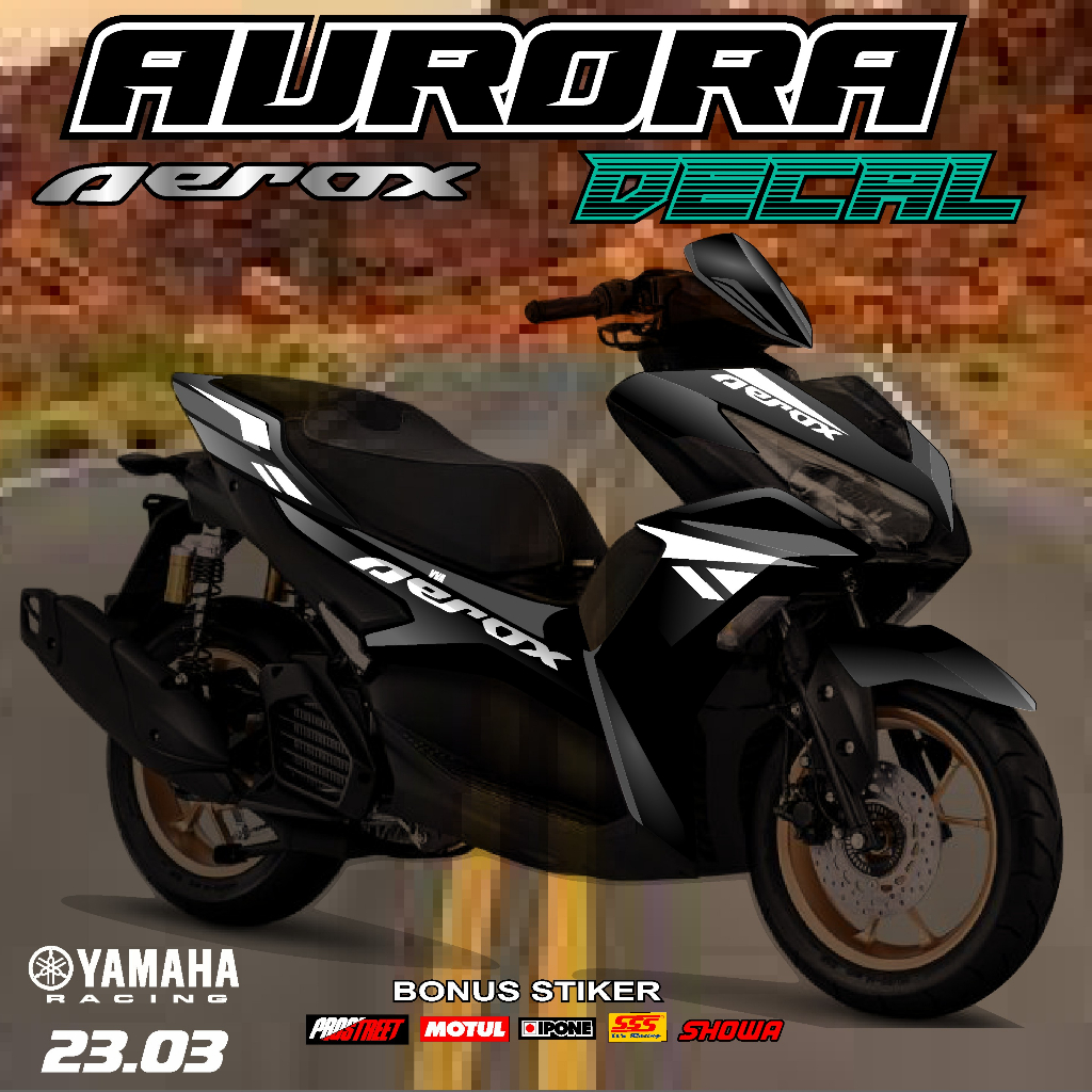 Jual COD Decal Dekal Sticker Stiker Striping Yamaha Aerox 155 NEW ...