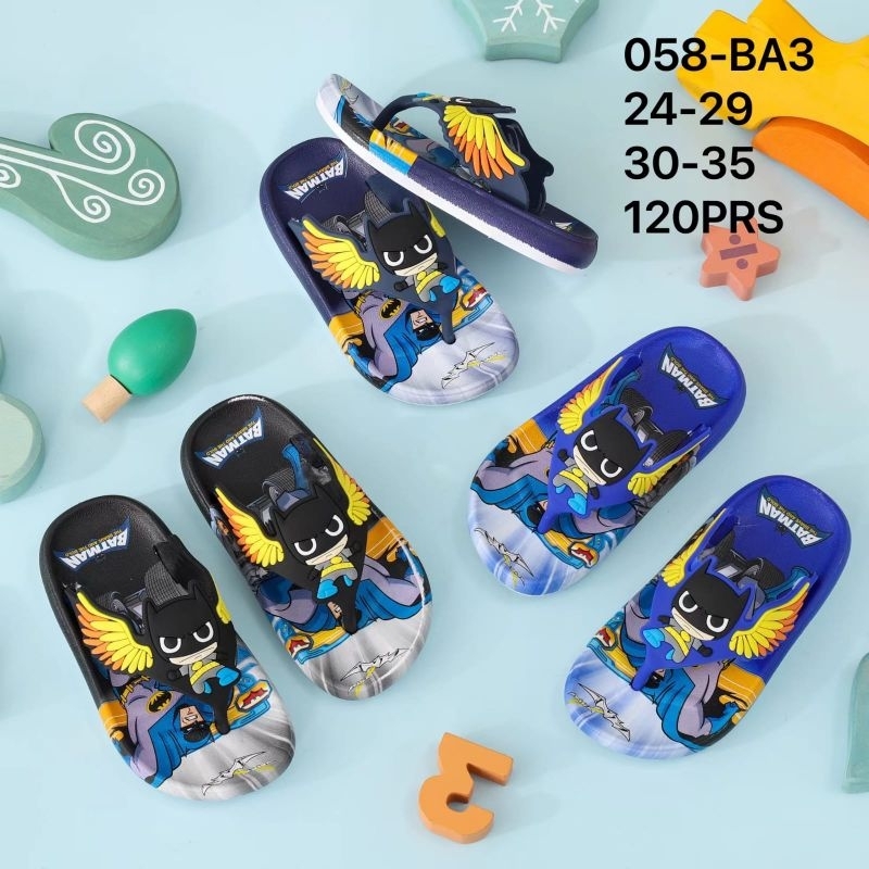 Jual Sandal Anak Bat Man Sandal jepit anak laki laki karakter Kekinian ...