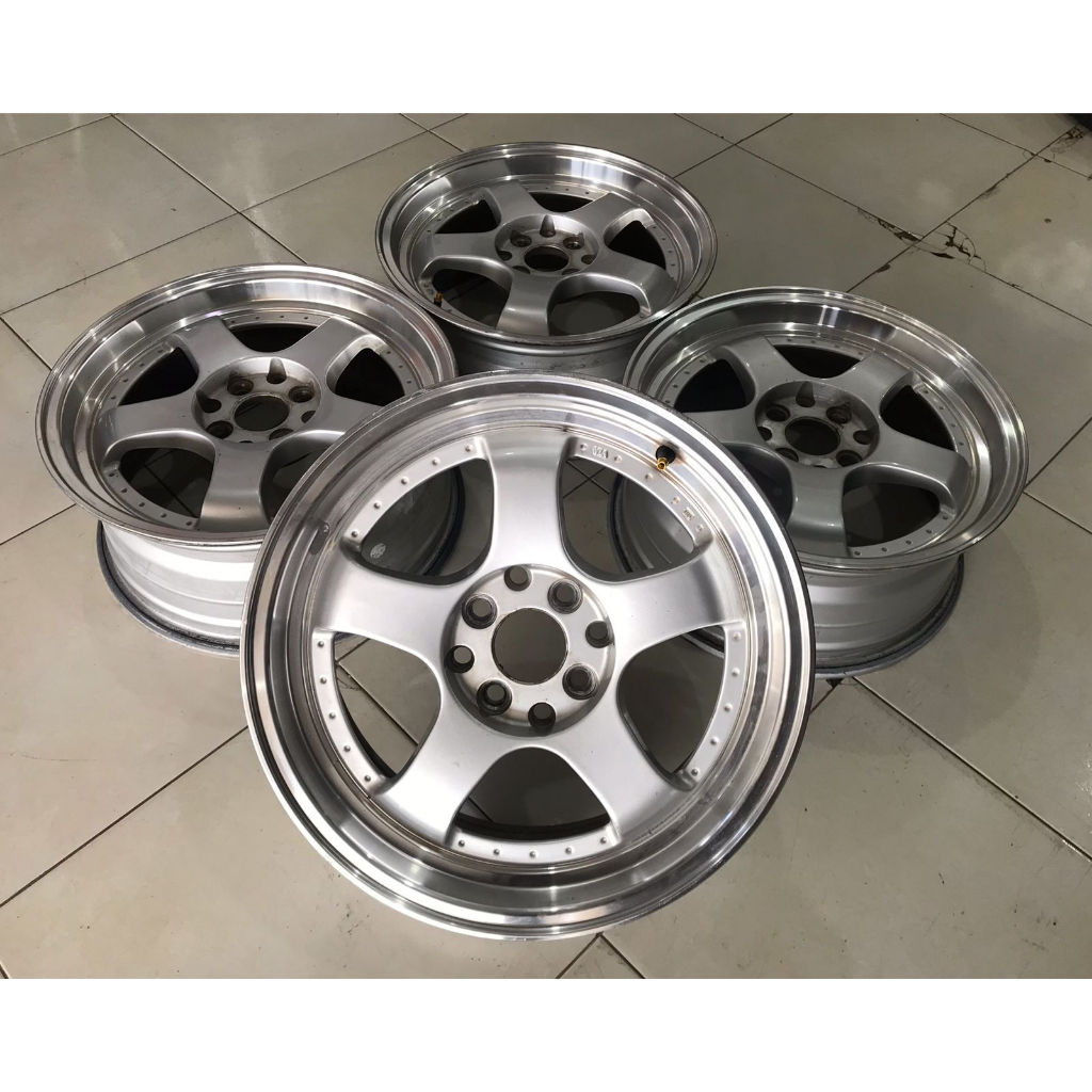 Jual Velg Bekas Mobil Ring 16 Work Maister Second R16x7 Lubang 4 Buat Brio Jazz Yaris Mazda 2 ...