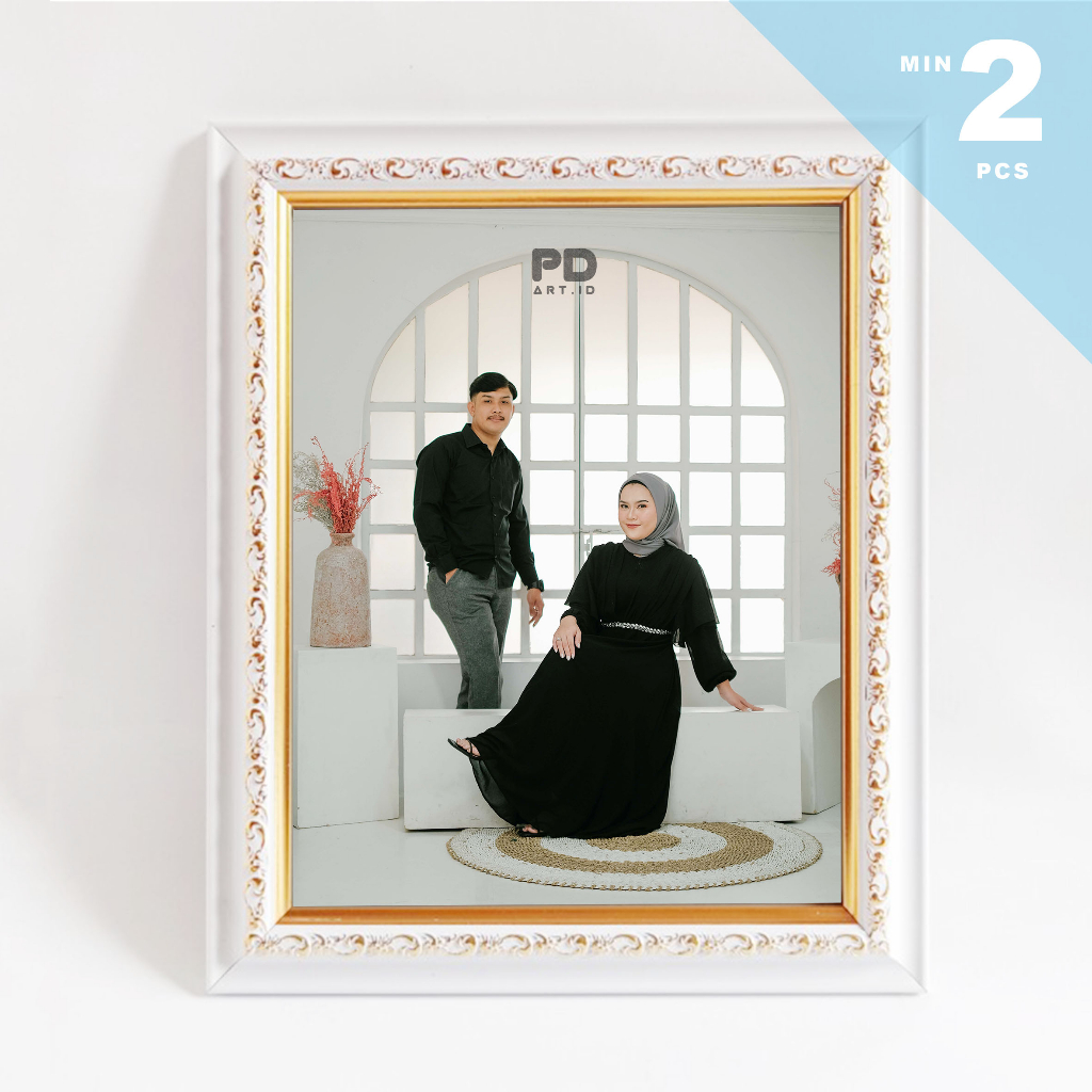 Jual Cuci Foto + Bingkai Kaca Minimalis Ukir Ukuran 10R/8R 20x25 Cm ...