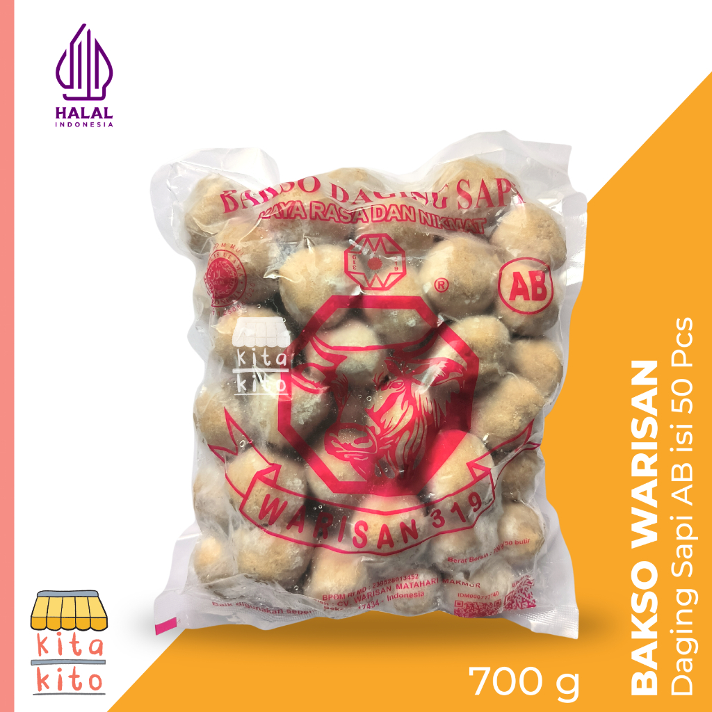 Jual Bakso Daging Sapi Warisan 319 AB Isi 50 Pcs | Shopee Indonesia