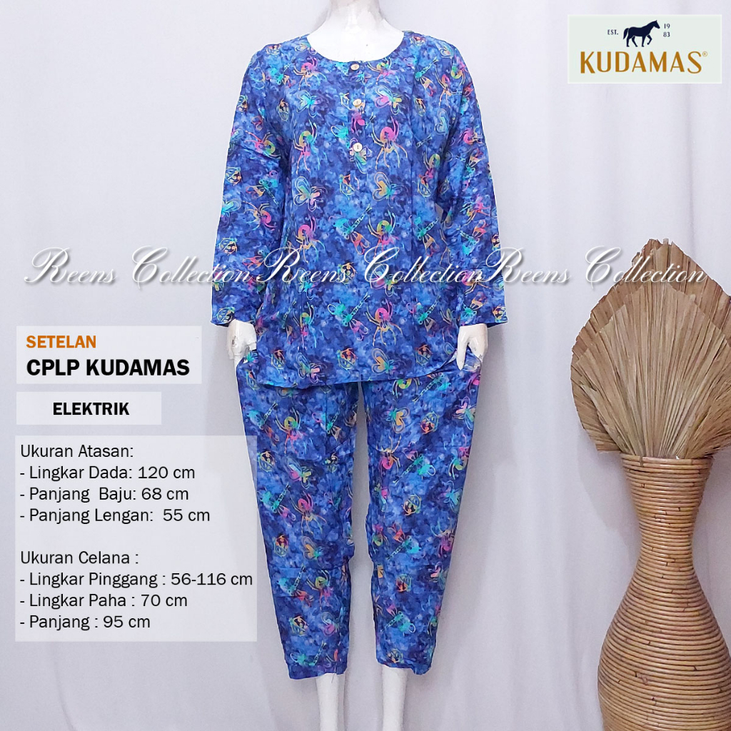 Jual Batik Kuda Mas Setelan CPLP Batik Print | Piyama Wanita Celana ...