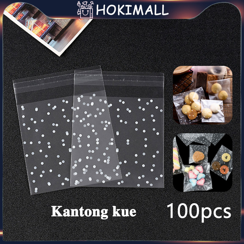 Jual 100 PCS Plastik Cookies Polkadot / Plastik OPP Polkadot Doff/Lot ...