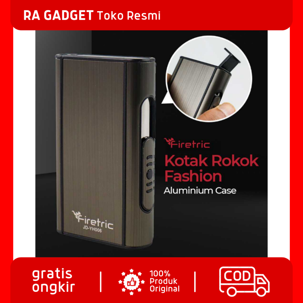 Jual Firetric Focus Kotak Bungkus Rokok Fashion Aluminium Case / Kotak ...