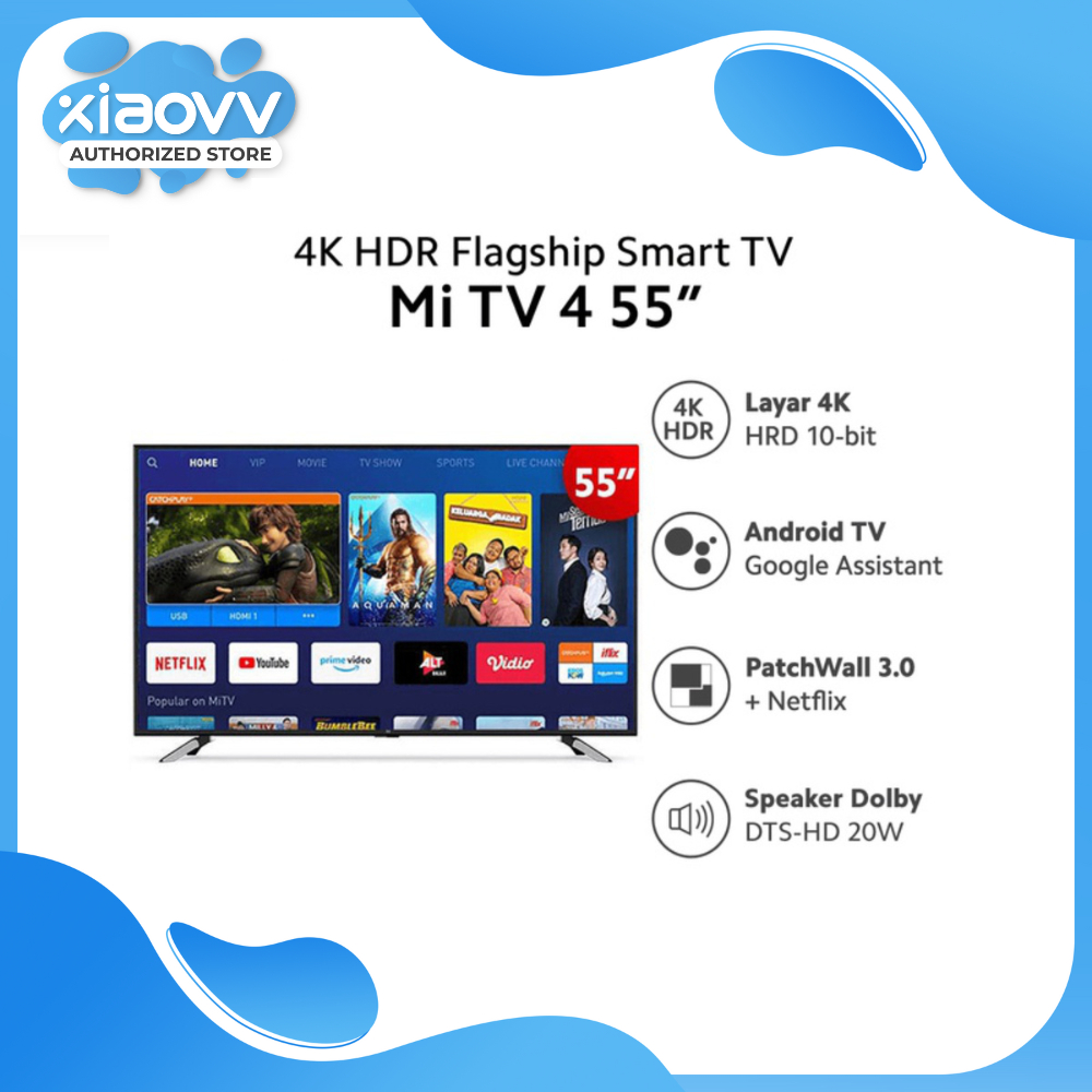 Jual Mi TV 4 55 Inch Smart Android 4K UHD TV 55" - Ex Display | Shopee ...