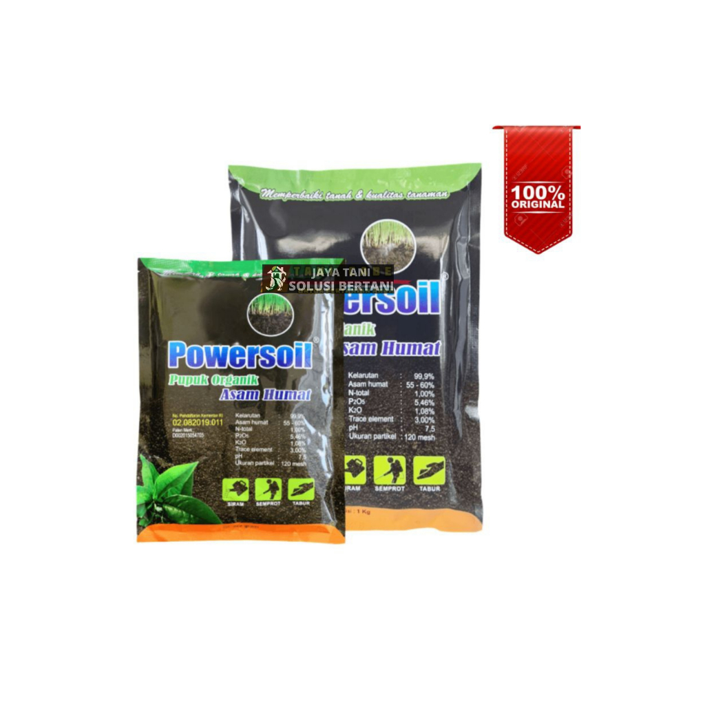 Jual POWERSOIL (Pupuk Pembenah Tanah) 1KG Humic Acid 60% | Shopee Indonesia