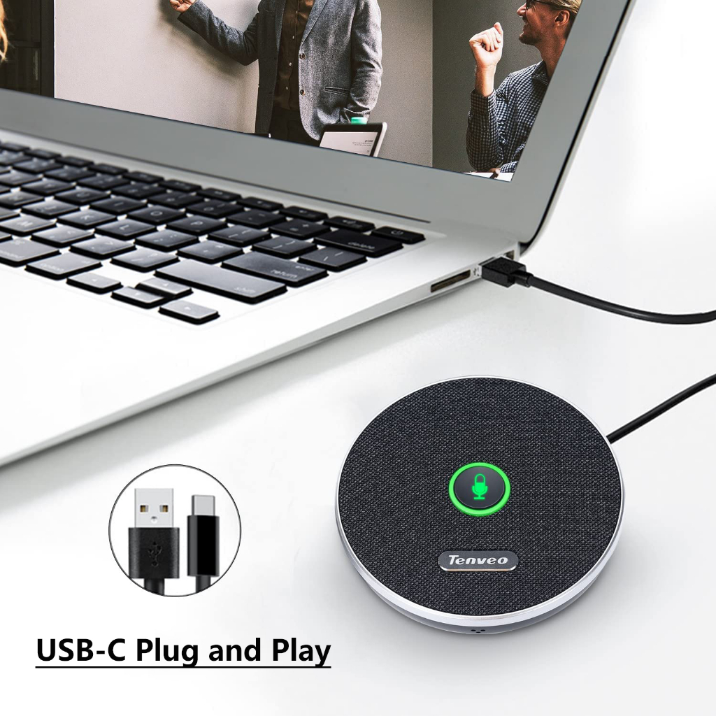 Jual TENVEO TEVO-M1 Conference Microphone USB mic zoom ( Tanpa Speaker ...