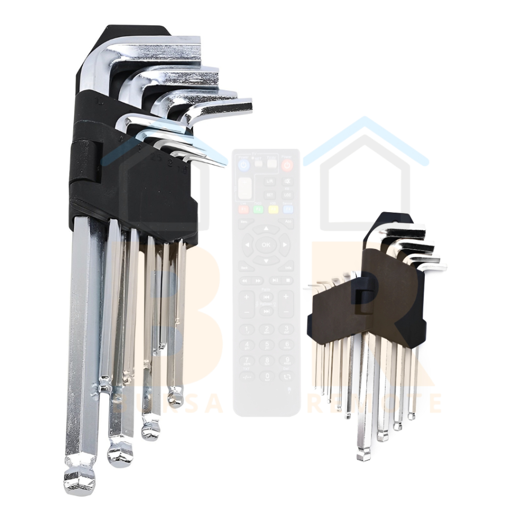 Jual Kunci L Silver Socket Hexagonal Bulat Wrench Set 1.5-10 MM ...