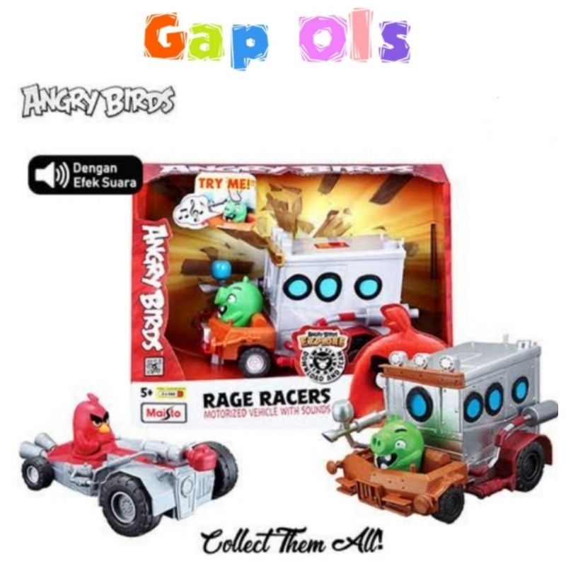 Jual Maisto Angry Birds Rage Racers Mainan Mobil Angry Bird | Shopee ...