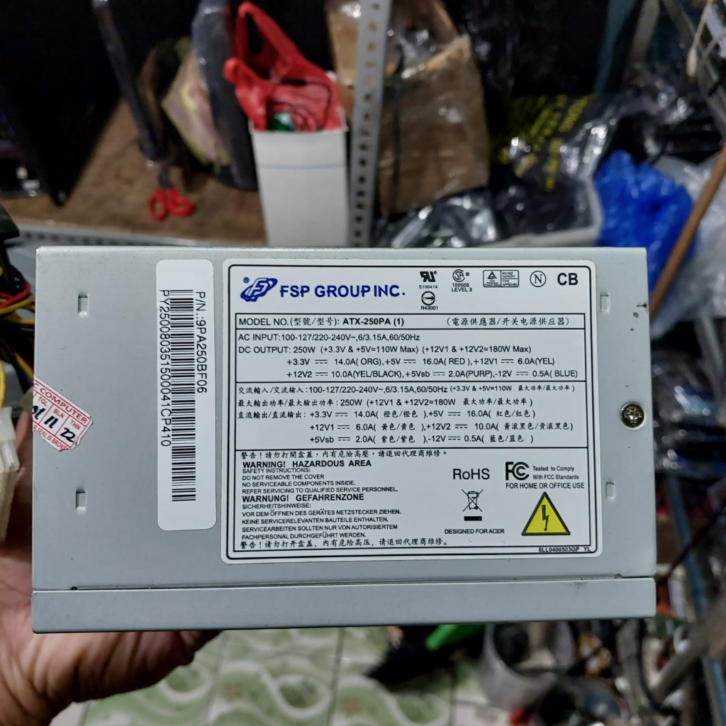 Jual psu pure power supply fsp 250watt cabutan pc branded cpu builtup | Shopee Indonesia