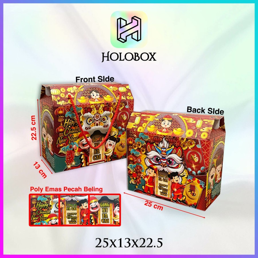 Jual Box Kado / Kotak Packaging / Gift / Hampers Gable Box Uk 25x13x22 ...