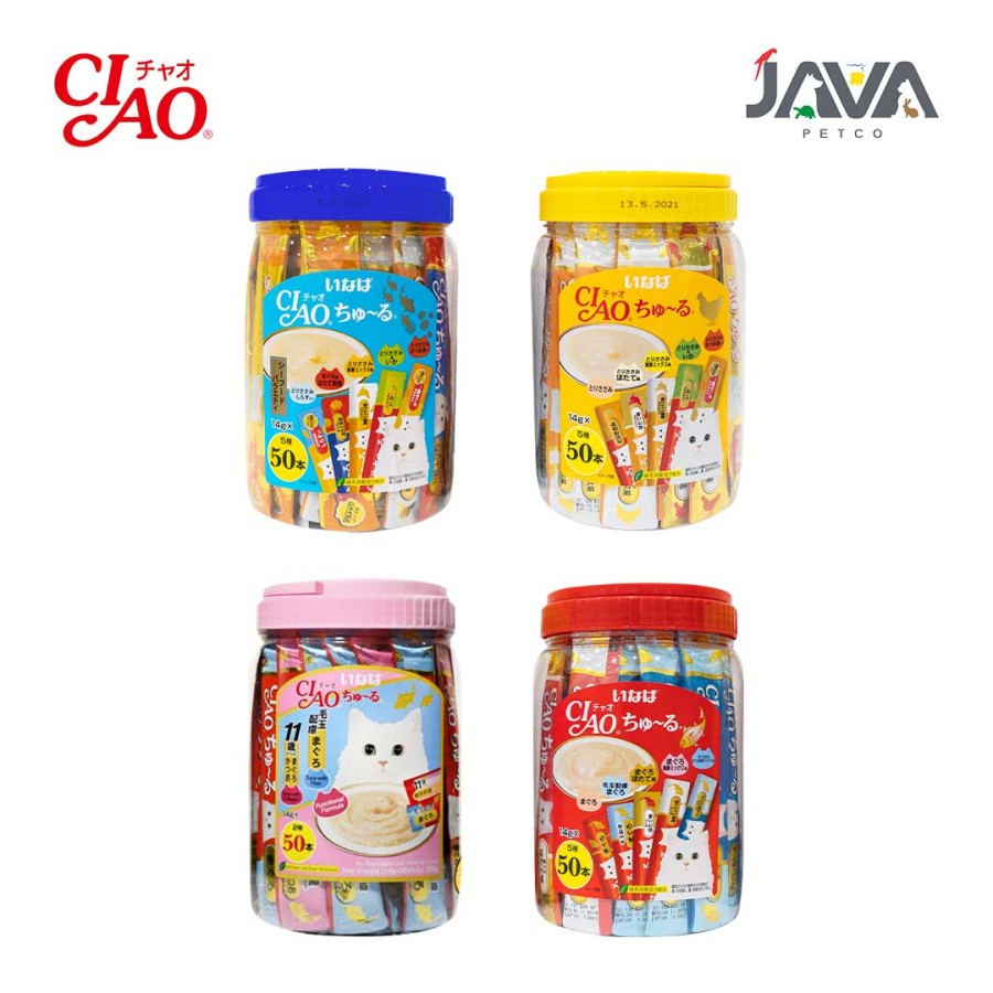 Jual CIAO Liquid Snack Toples / Snack Kucing CIAO Liquid Toples isi 50pcs | Shopee Indonesia