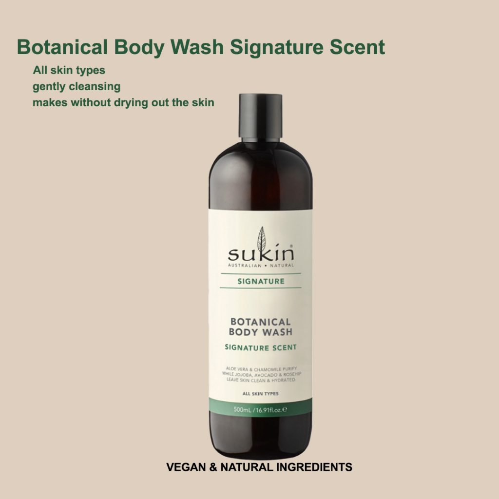 Jual SUKIN Botanical Body Wash Signature Scent 500ml | Shopee Indonesia