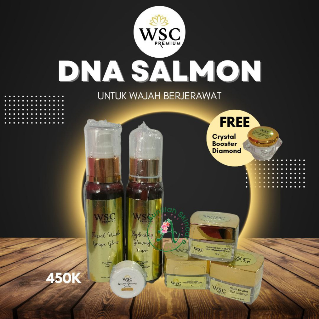 Jual WSC PREMIUM Paket DNA Salmon Skincare Sultan | Shopee Indonesia