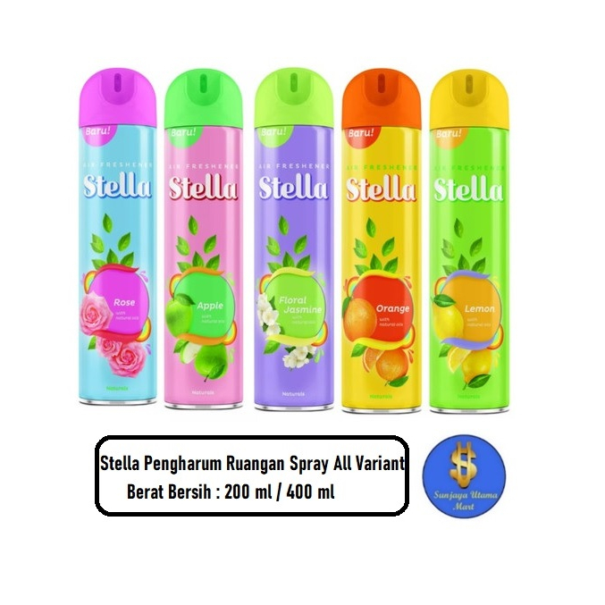 Jual Pengharum Ruangan Stella Spray Aerosol 200ml/400ml All Variant ...