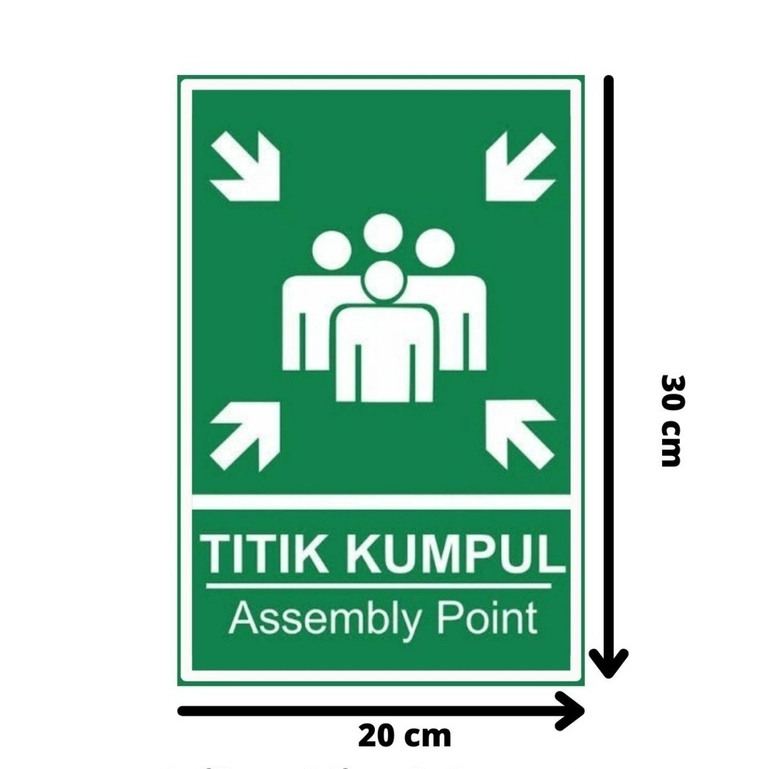 Jual 2 Stiker titik kumpul evakuasi | Sticker sign assembly point ... Jual 2 Stiker titik kumpul evakuasi | Sticker sign assembly point ...