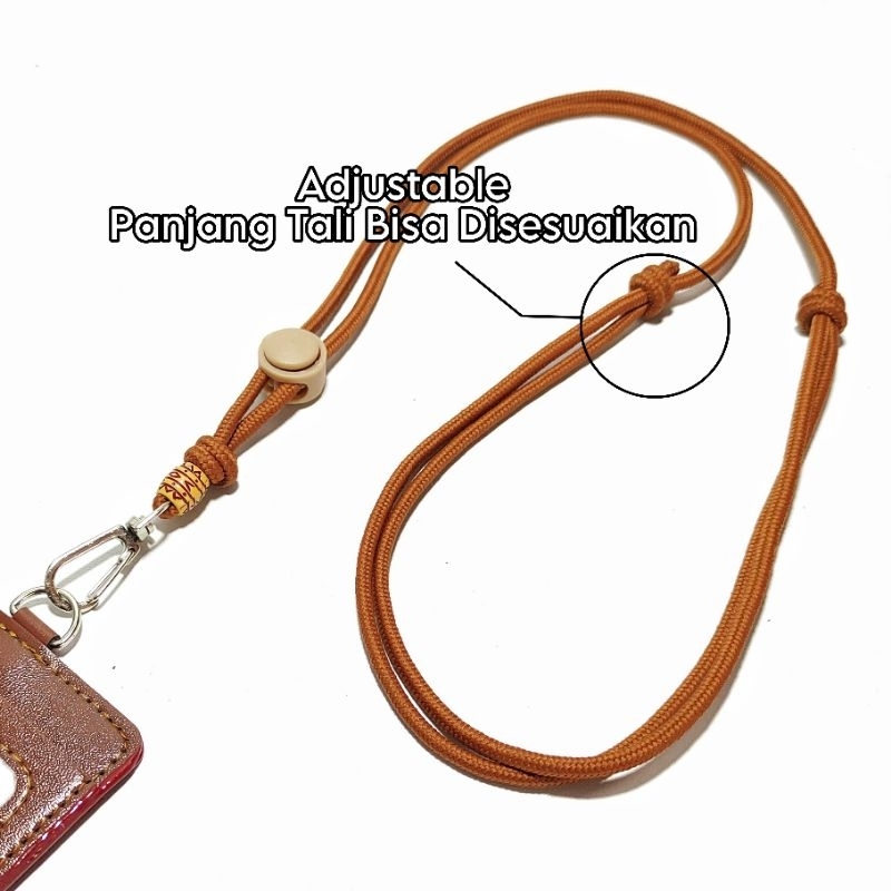 Jual Lanyard id card holder name tag 2 slot rotary | Shopee Indonesia