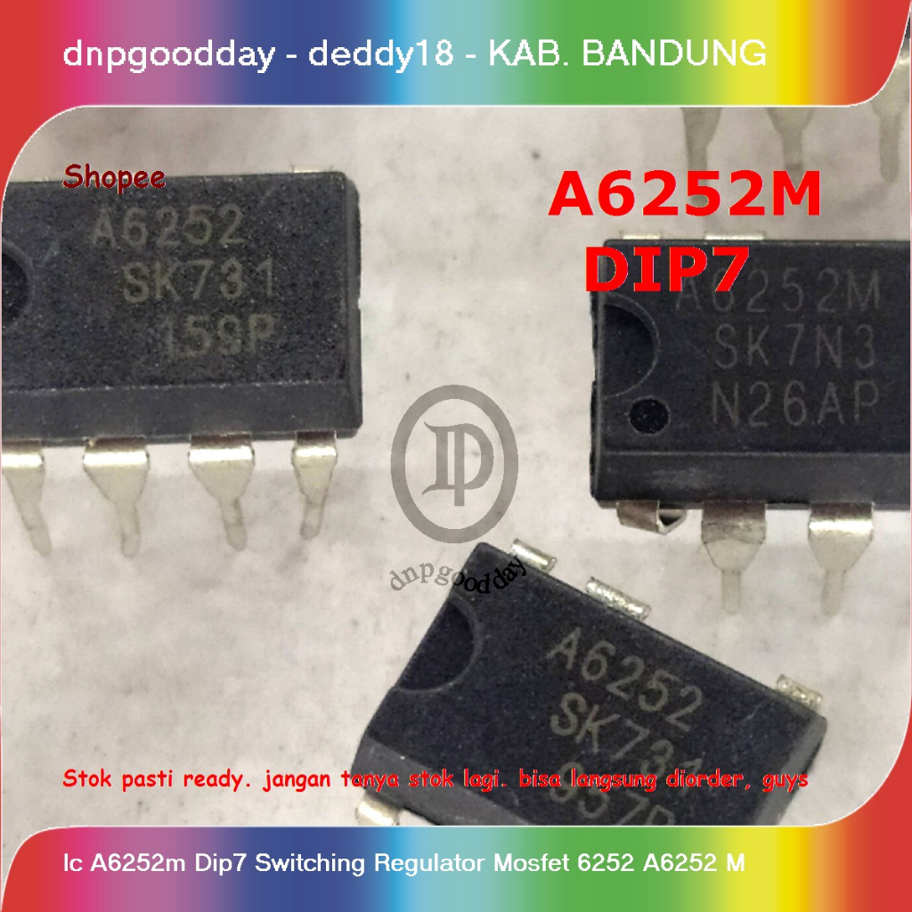 Jual Ic A6252m Dip7 Switching Regulator Mosfet 6252 A6252 M | Shopee ...