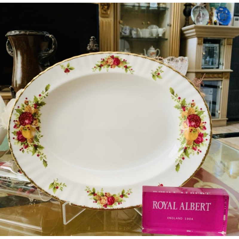 Jual Piring Saji Royal Albert Old Country Roses Holiday Plate Serving L ...