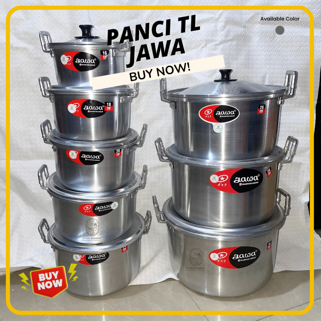 Jual TERMURAH!! PANCI MASAK AIR TL JAWA UKURAN 16 18 20 22 24 26 28 30 ...