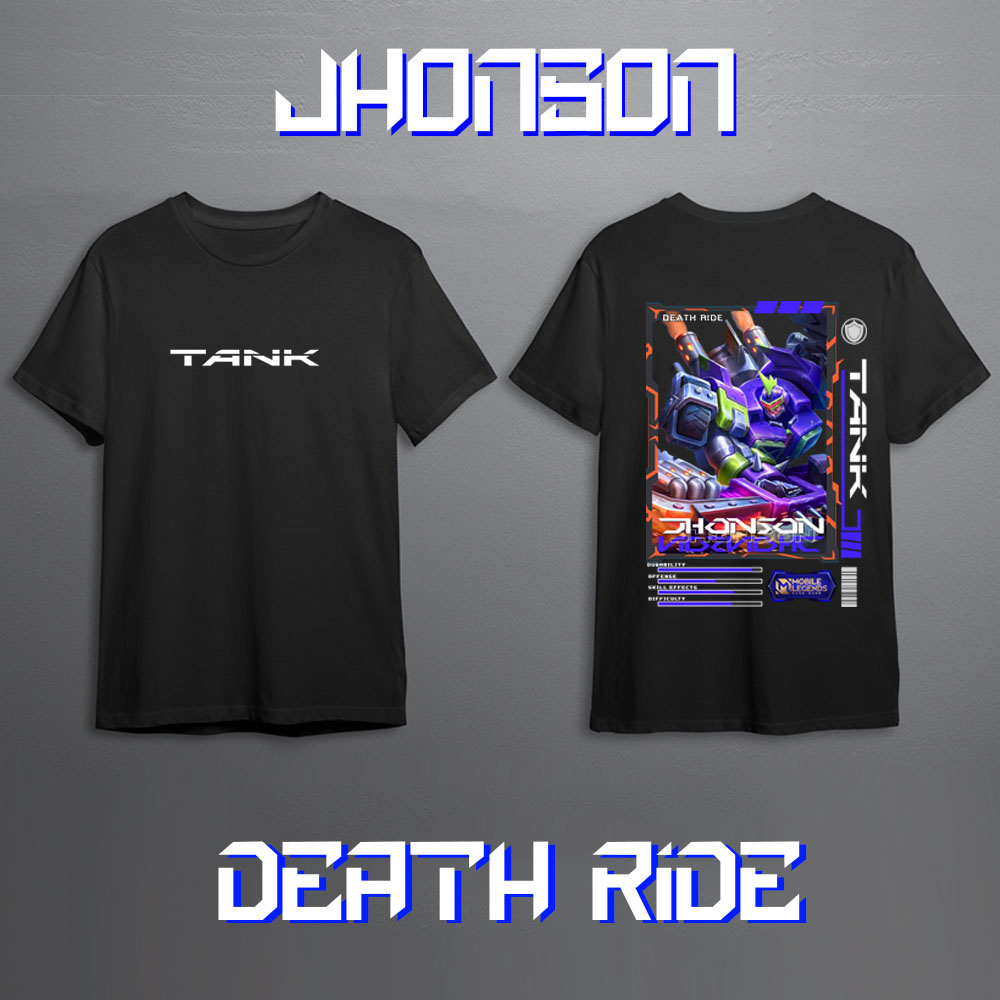 Jual KAOS HERO MOBILE LEGEND JHONSON SKIN KEREN//KAOS ML//KAOS MOBILE ... Jual KAOS HERO MOBILE LEGEND JHONSON SKIN KEREN//KAOS ML//KAOS MOBILE ...