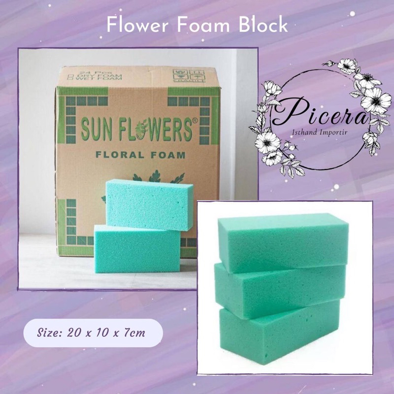 Jual Busa Bunga Kering Dry Flower Floral Foam Block Sunflowers untuk ...