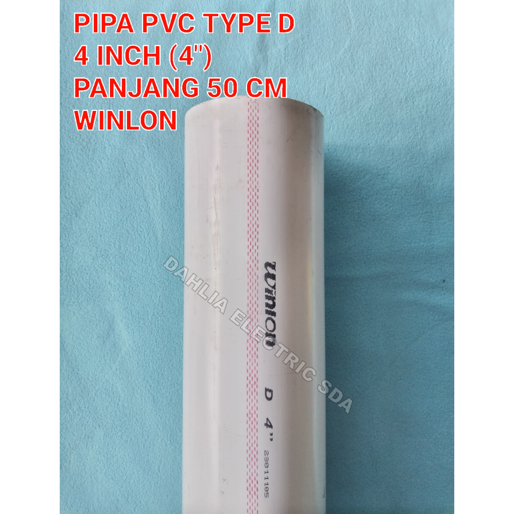 Jual PIPA PVC 4 INCH PANJANG 50CM PUTIH WINLON | Shopee Indonesia