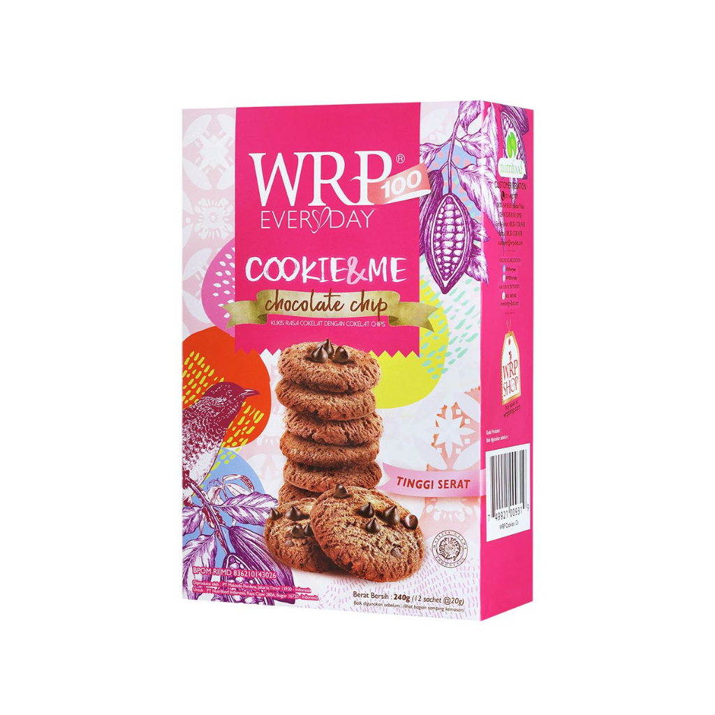 Jual WRP Cookies Chocolate Cemilan Sehat 240G | Shopee Indonesia
