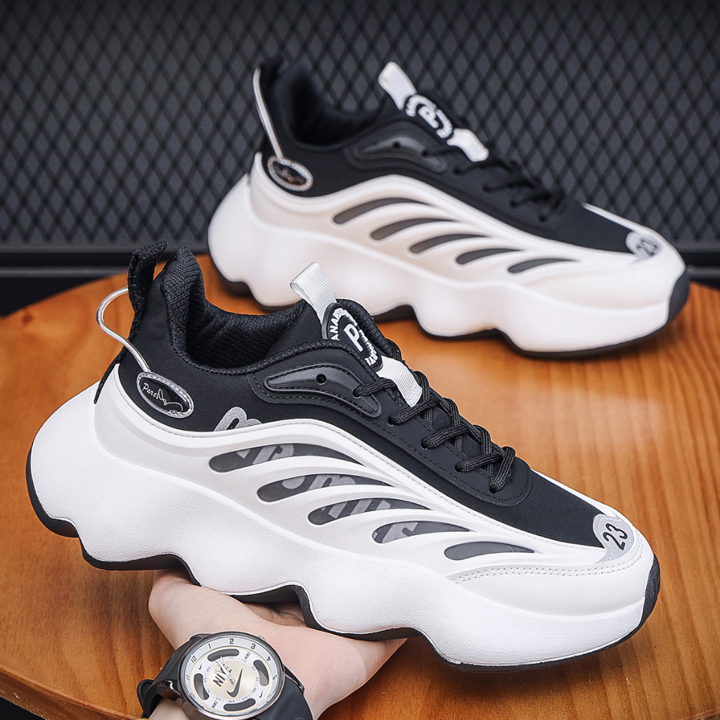 Jual PANARYBODY Sepatu Pria Sneakers QN237 Sepatu Cowok Putih Keren ...