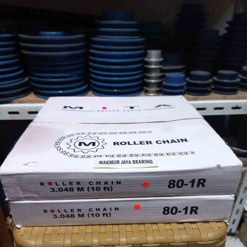 Jual RANTAI ROLLER CHAIN RS 80 1R SINGLE MITA | Shopee Indonesia