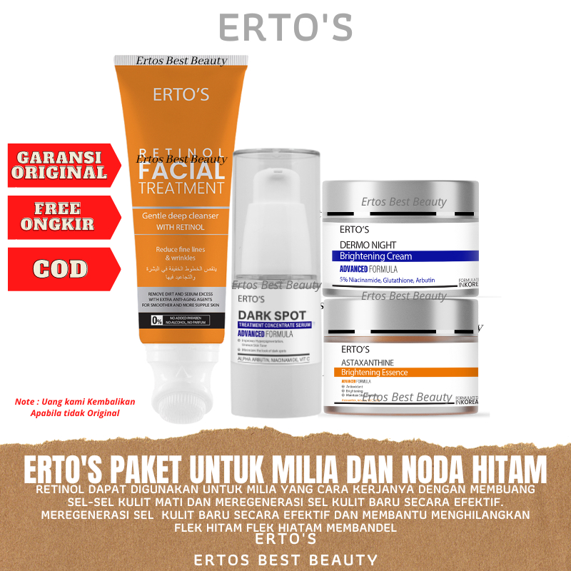 Jual Ertos Paket Penghilang Milia Dan Noda Hitam Di Wajah Ampuh ...